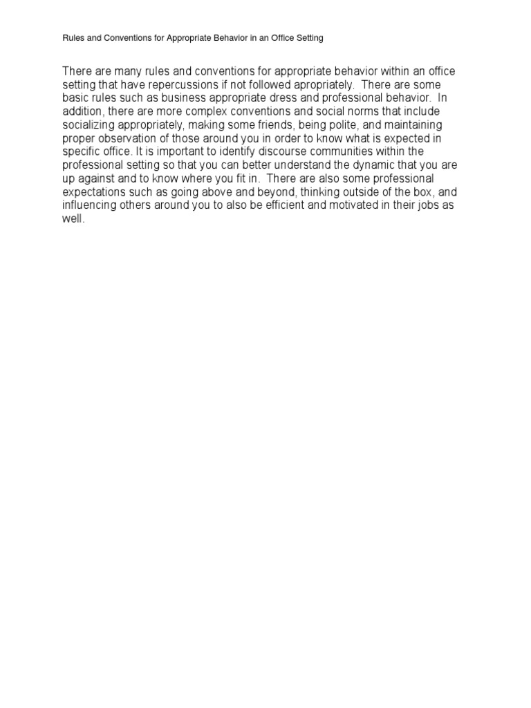 Rules and Conventions | PDF