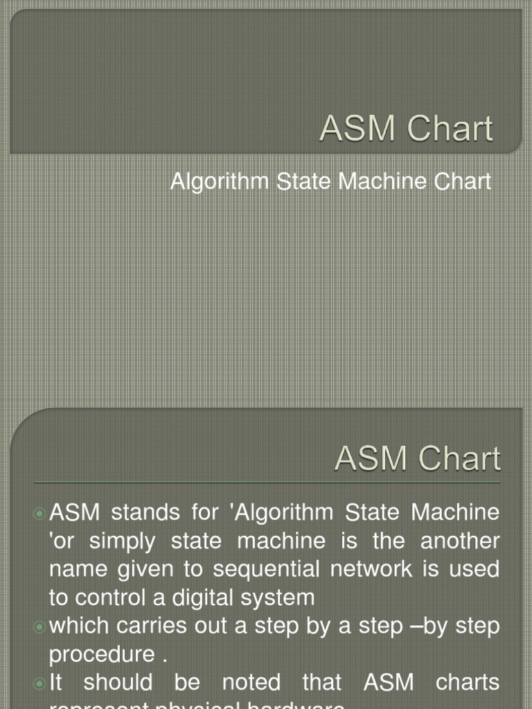 Algorithm State Machine Chart | PDF