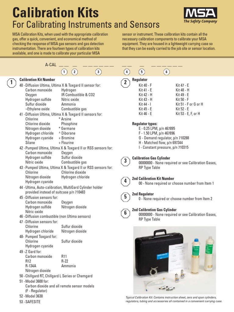 Calibracion Kits Msa | PDF