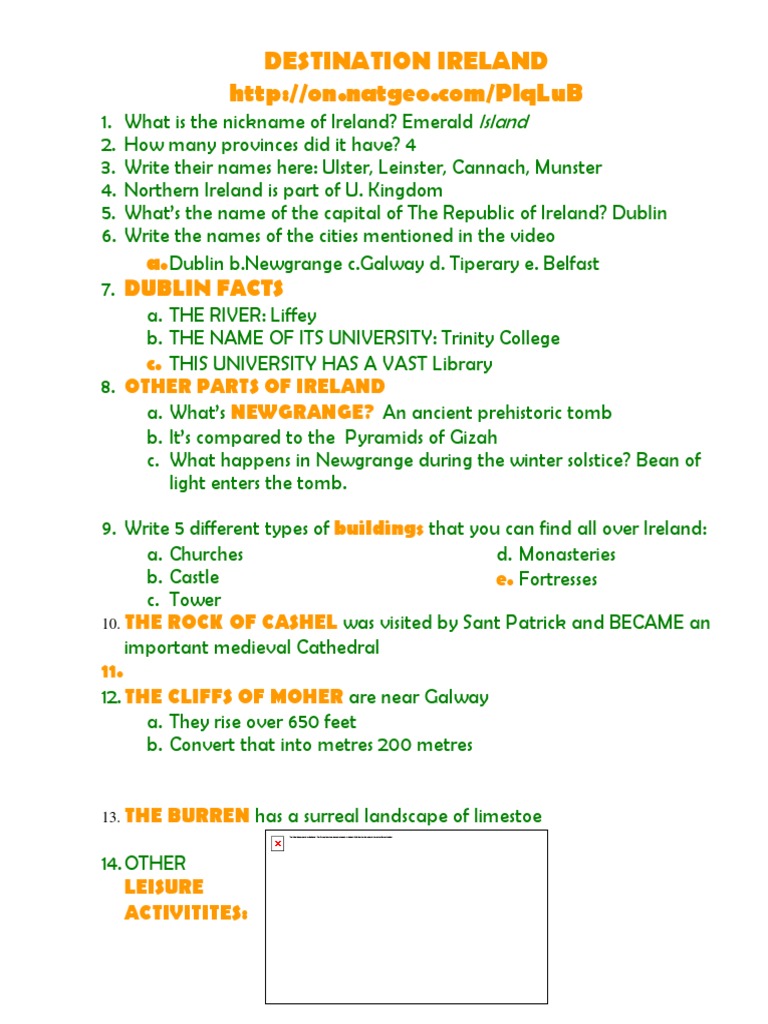 Destination Ireland | PDF
