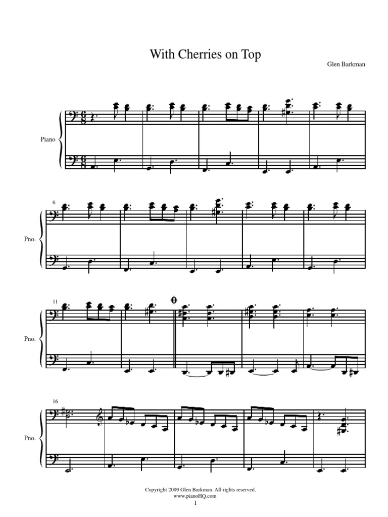 With Cherries On Top: Glen Barkman | PDF