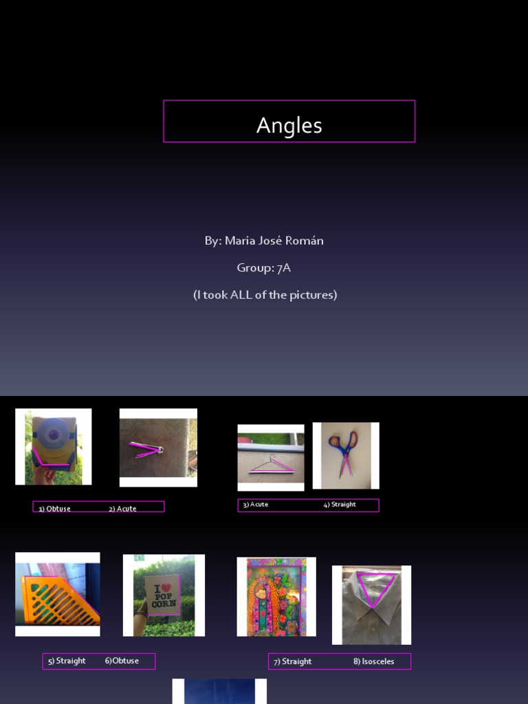 Types of Angles Illustrated | PDF