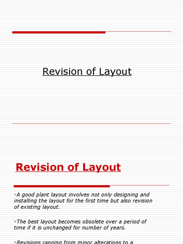 Revision of Layout | PDF