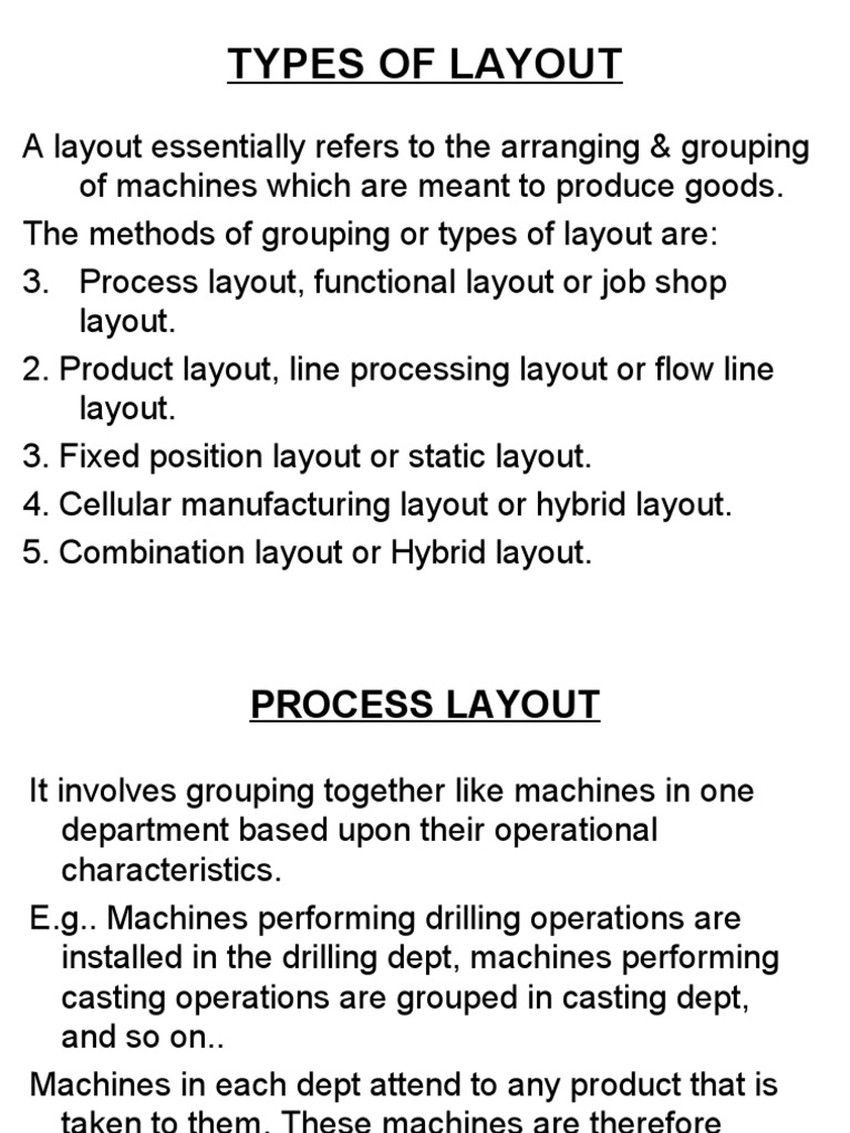 Types of Layout | PDF | Industries | Business Process