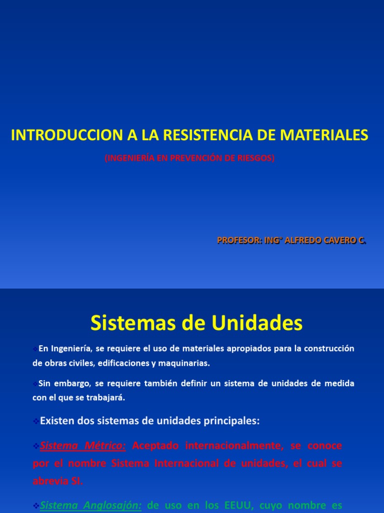 Resistencia de Materiales Upeu | PDF | Deformación (ingeniería) | Estrés (Mecánica)
