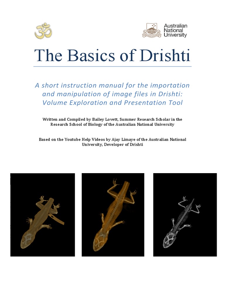 The Basics of Drishti: A Free-To-Download Volume Exploration ...