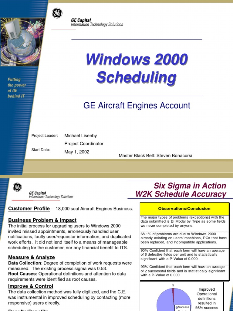 Operating System Six Sigma Case Study | PDF