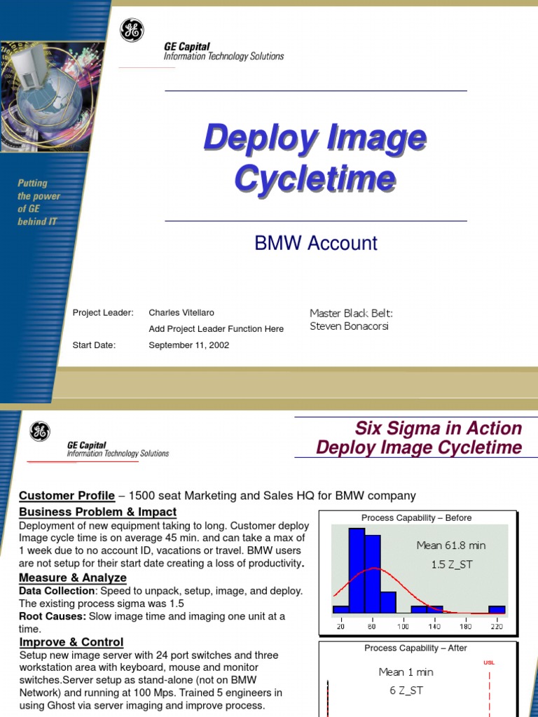 Deploy Image Cycle Time Six Sigma Case Study | PDF
