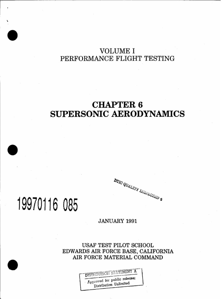 Chapter 6: Supersonic Aerodynamics | PDF | Aerodynamics | Mach Number