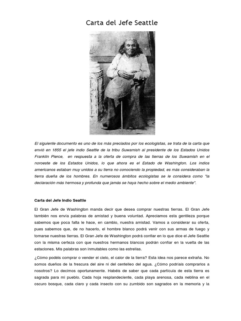 113 Carta Del Jefe Seattle