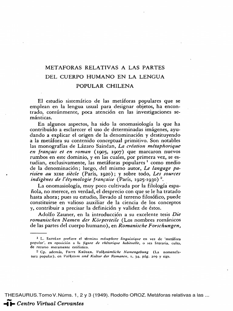 La Metafora Del Cuerpo | PDF | latín | Metáfora