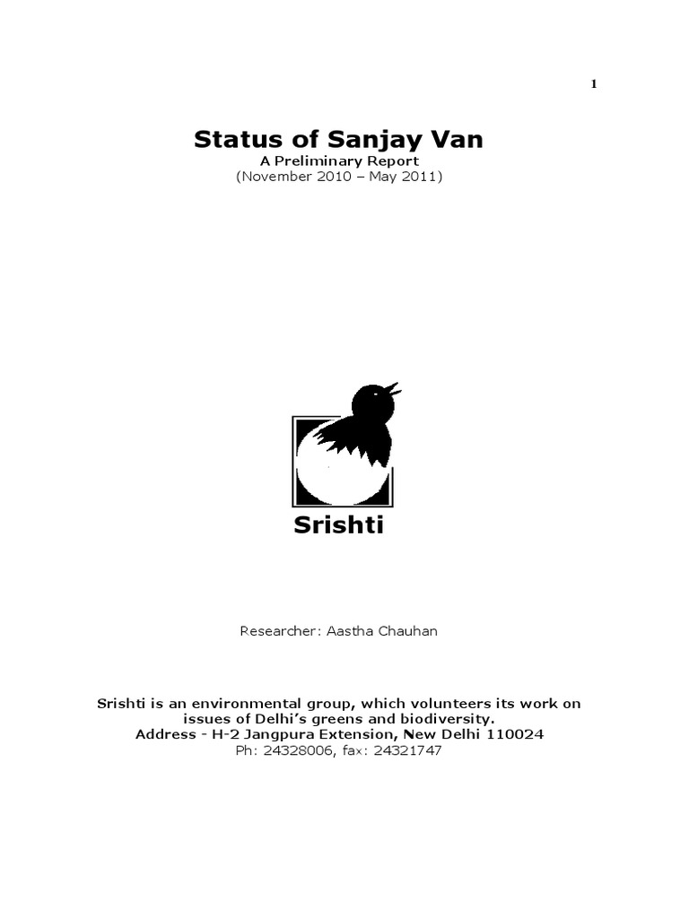 Sanjay Van Report | PDF | Temple | Nature