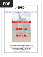 Operation & Maintenance of Transformers | PDF | Transformer | Electricity