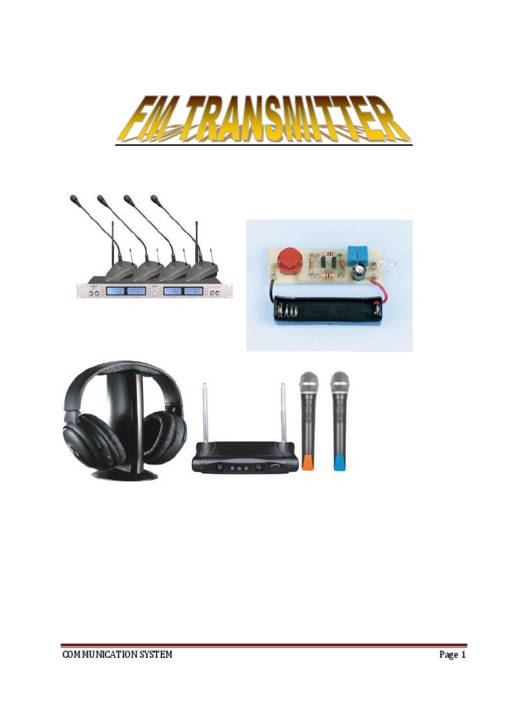 FM Transmitter | PDF | Transmitter | Inductor