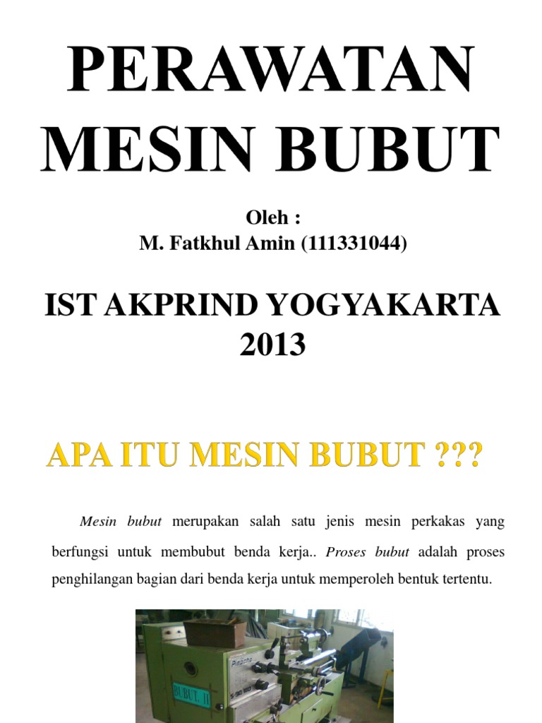 Perawatan Mesin Bubut | PDF