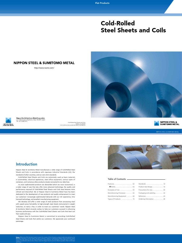 Cold Rolled Steel Sheet | PDF