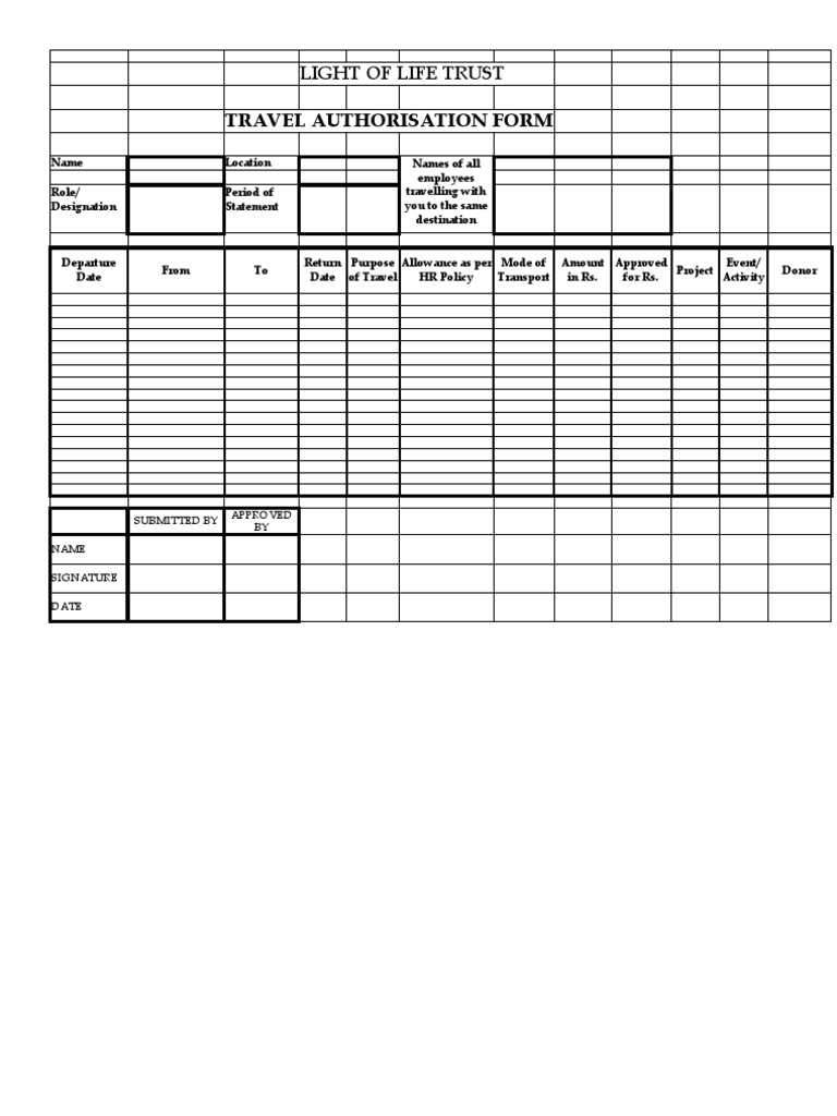 Advance Request Form Format | PDF | Expense | Trust Law