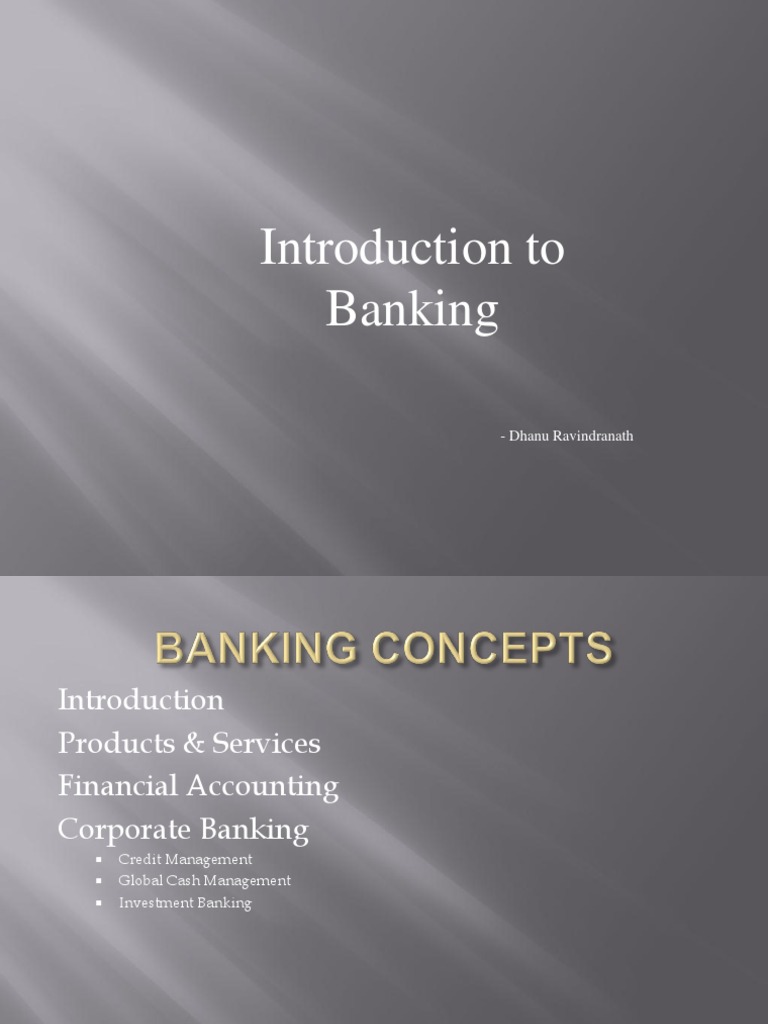 Basic Banking Concepts | PDF | Securities (Finance) | Banks