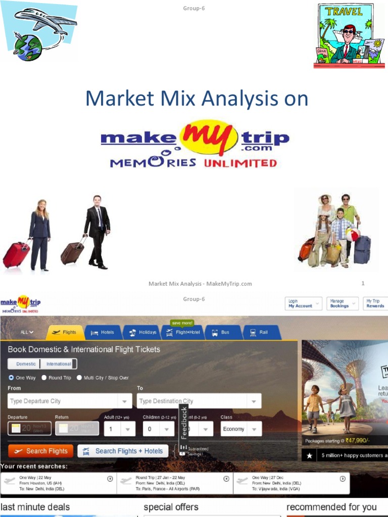 Analysis of MakeMyTrip's Marketing Mix Strategies Focusing on Product Offerings, Promotional ...
