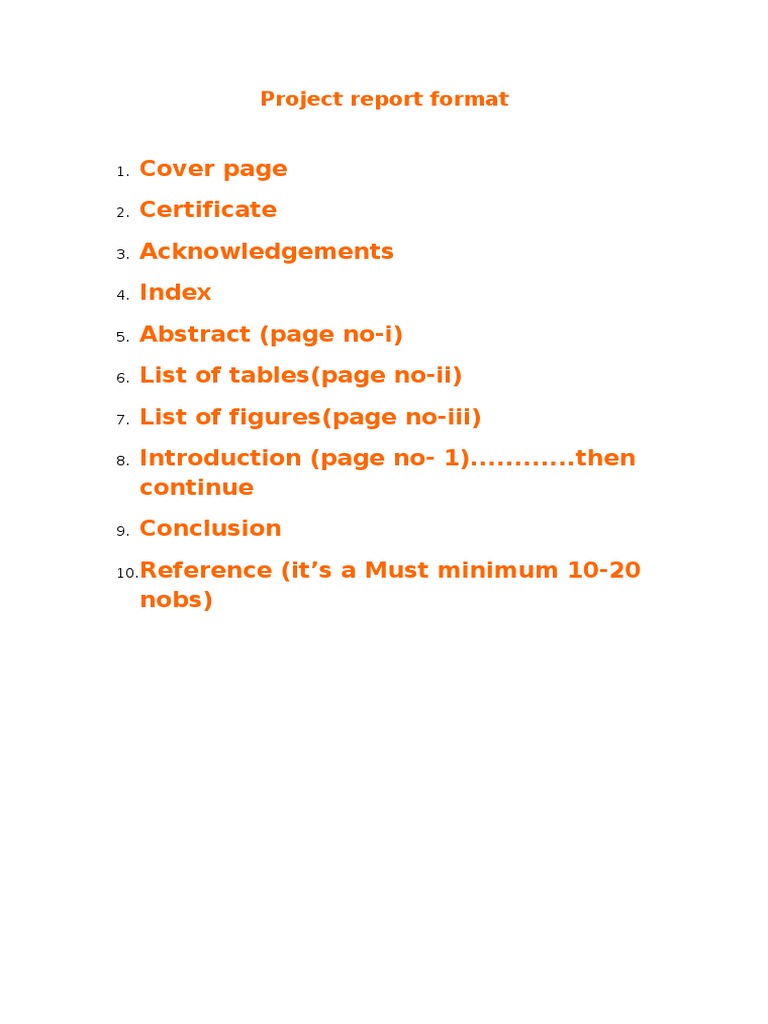 Project Format | PDF | Titles | Science And Technology