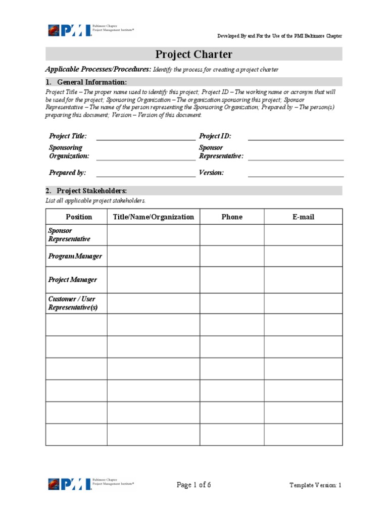 Project Charter | PDF | Information Technology Management | Systems ...