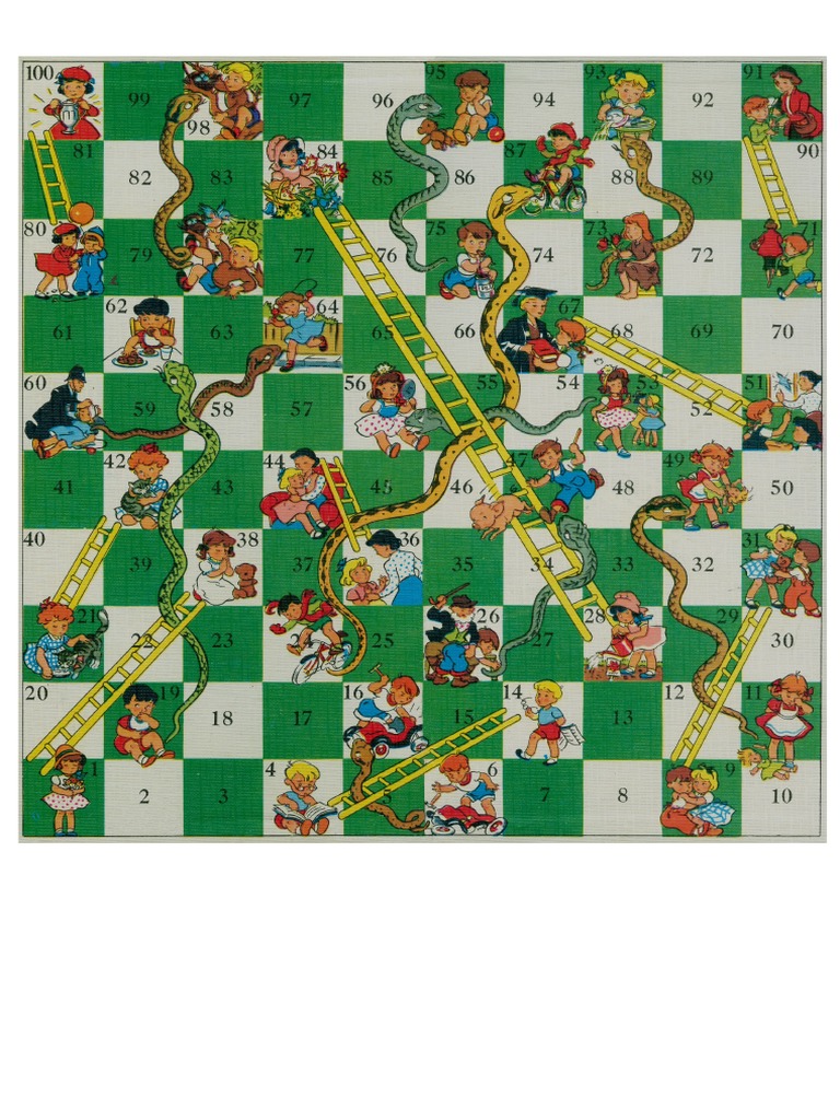 Print Snake and Ladder Board Game | PDF
