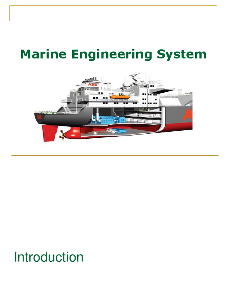 Marine Engineering Systems Overview | PDF | Gas Turbine | Ships