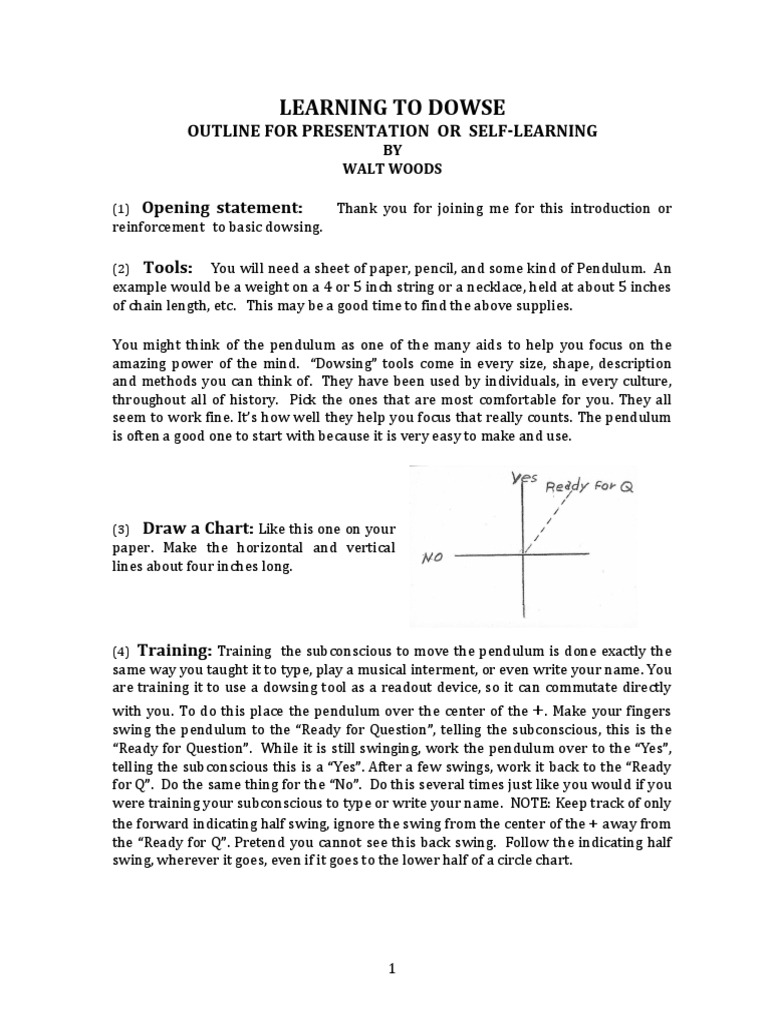 Introduction to Dowsing Techniques | PDF