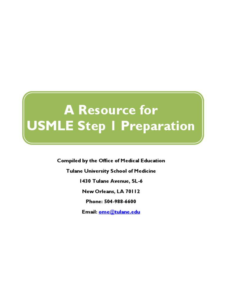 USMLE Step 1 Guide | PDF