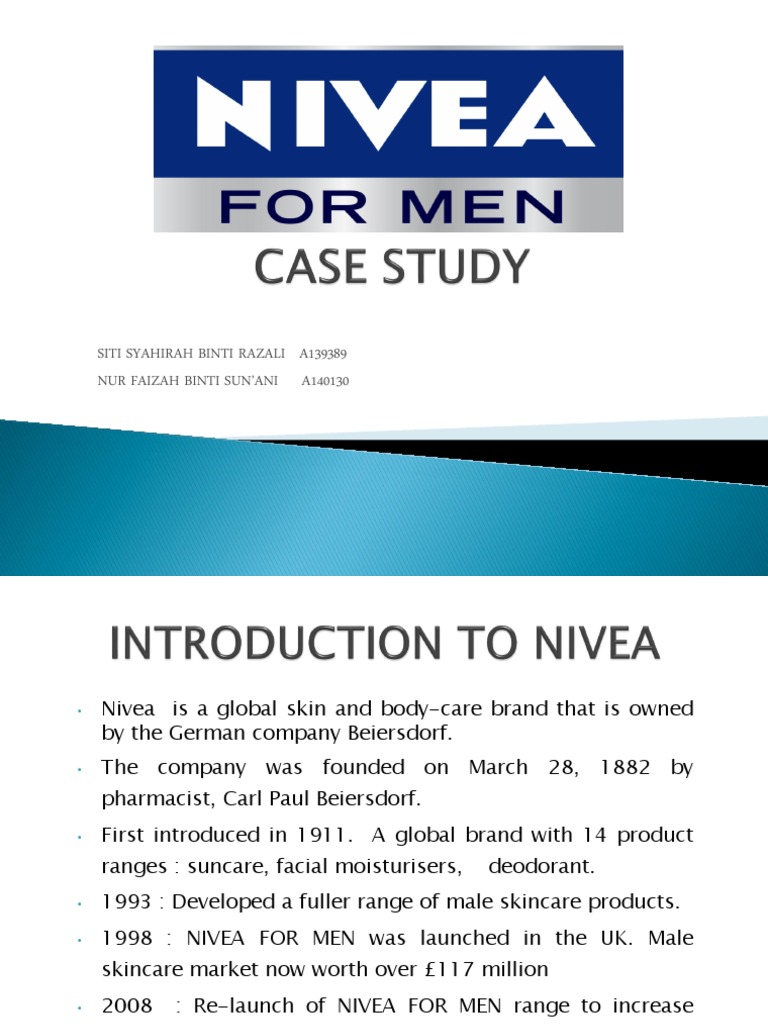 Case Study Nivea For Men | PDF | Brand | Marketing