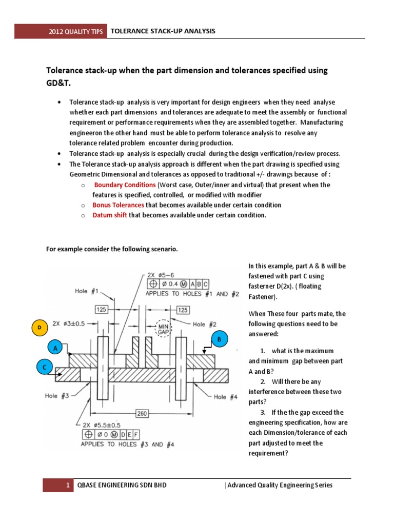 Stack Up With GD&T | PDF | Engineering Tolerance | Dimension