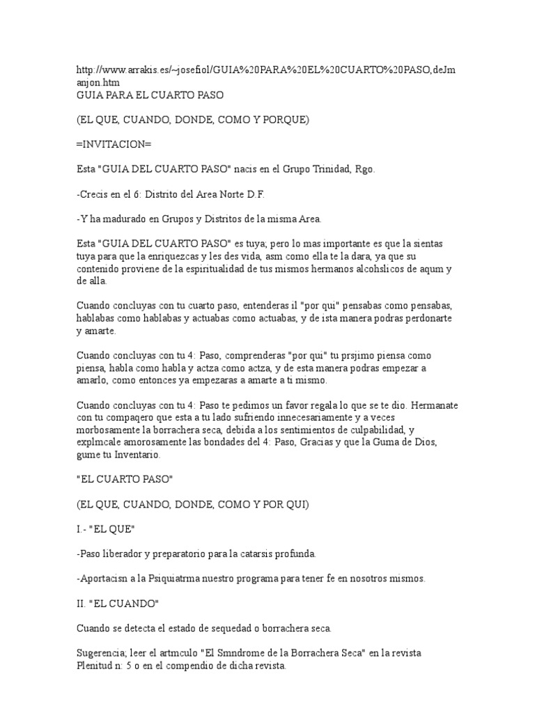 Guia para El Cuarto Paso | PDF | Orgullo | Lujuria