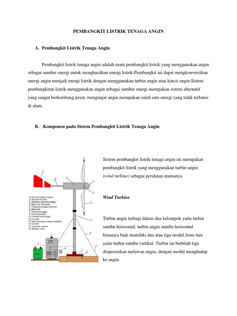 Pembangkit Listrik Tenaga Angin | PDF | Griya & Taman