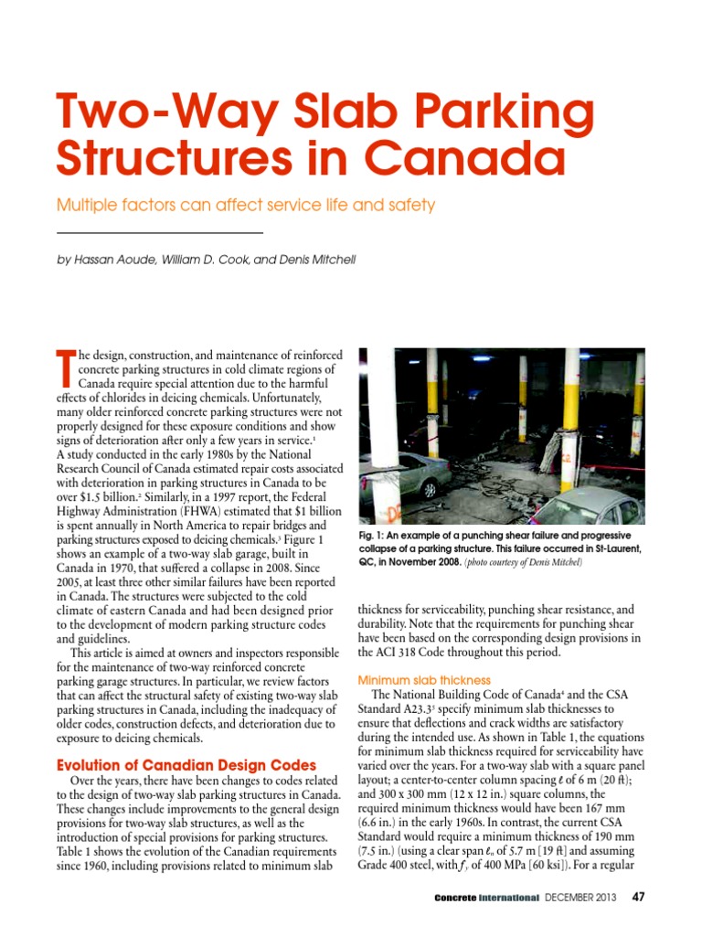 Two-Way Slab Parking Structures in Canada Multiple Factors Can Affect ...