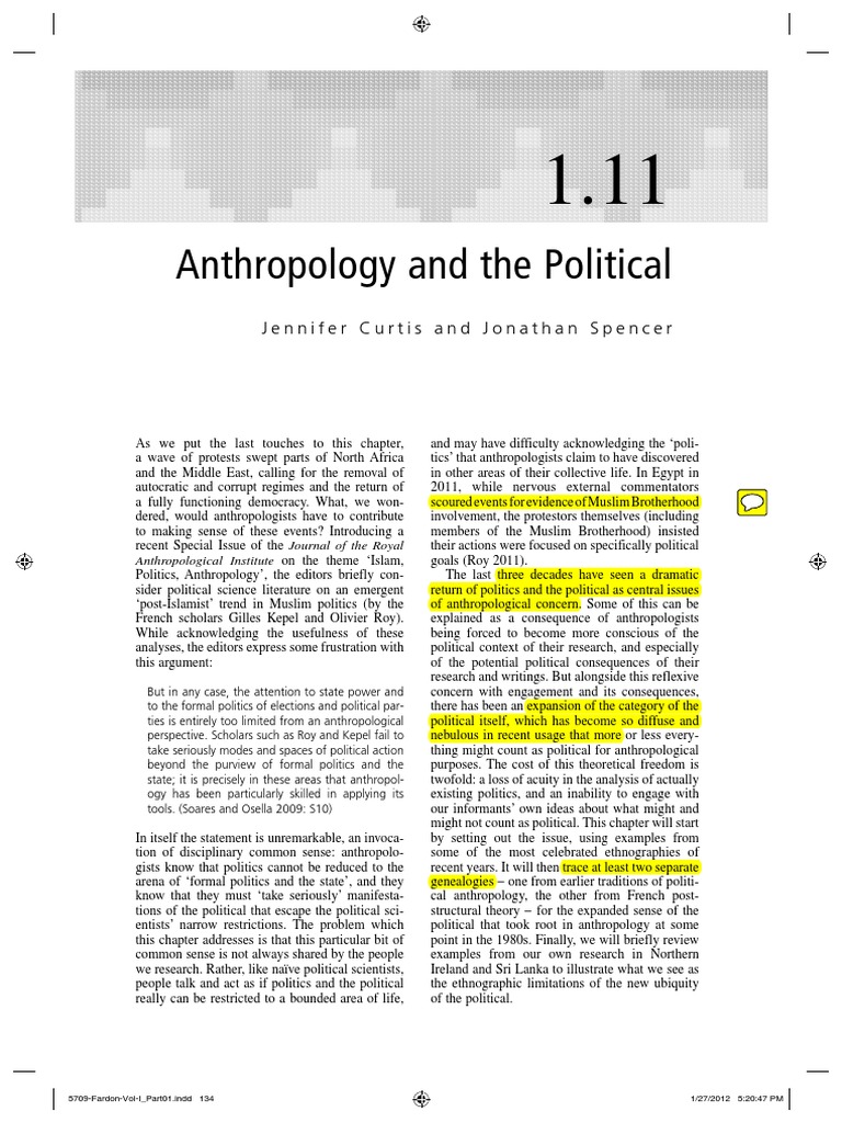 Anthropology and the Political | Anthropology | Michel Foucault