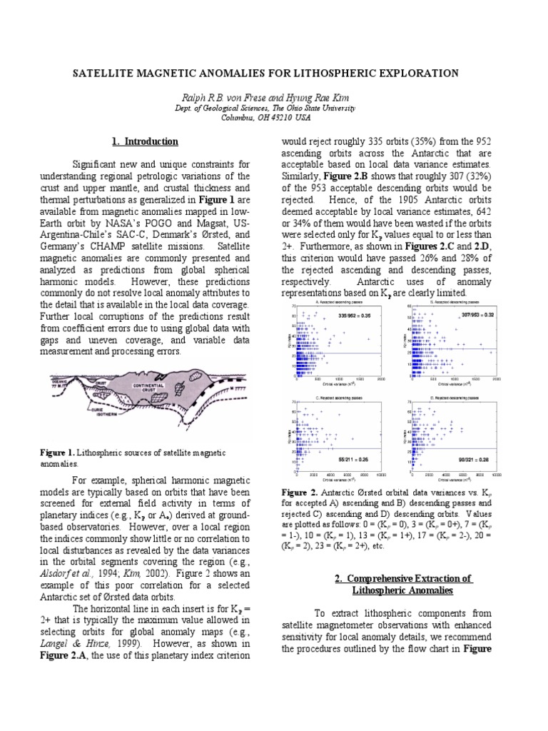 Von Frese Workshop Talk | PDF | Magnetic Field | Geophysics