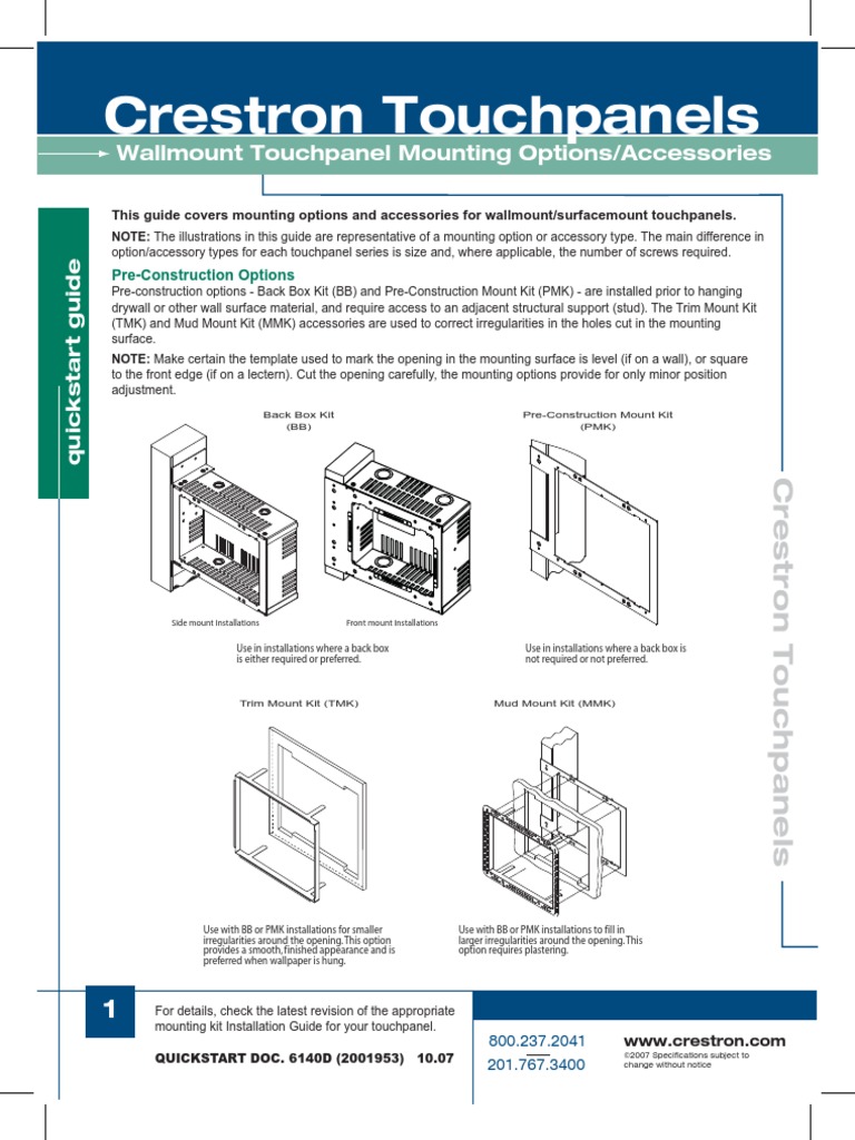 Qs Touchpanel Mounting | PDF | Building Engineering | Building Materials