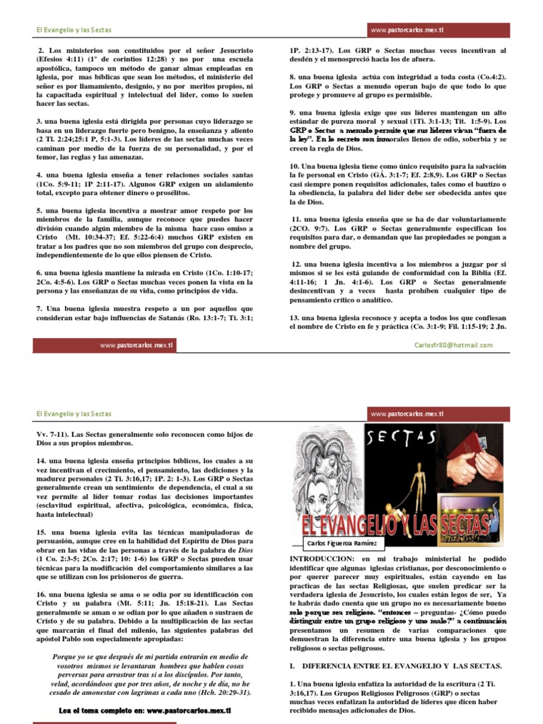 Identificando Las Sectas Cfr Pdf Secta Cristo Título