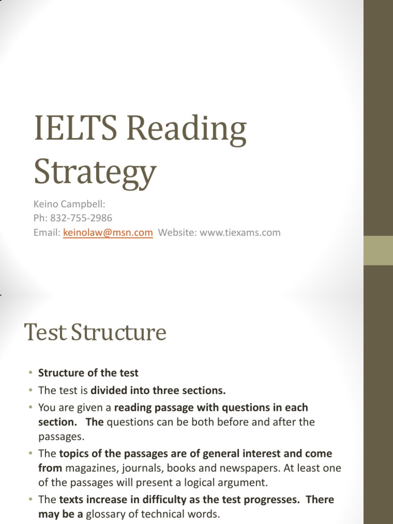 IELTS Reading Strategy - Copy-1 - 1 | PDF | Question | Multiple Choice