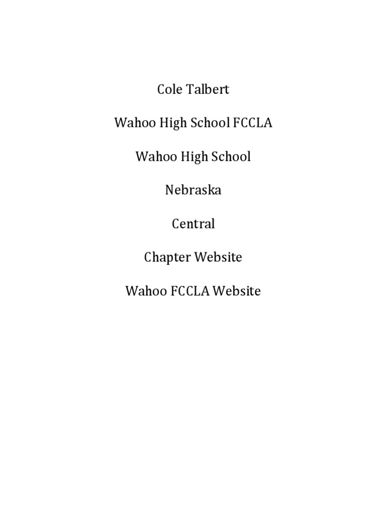Fccla Pdf