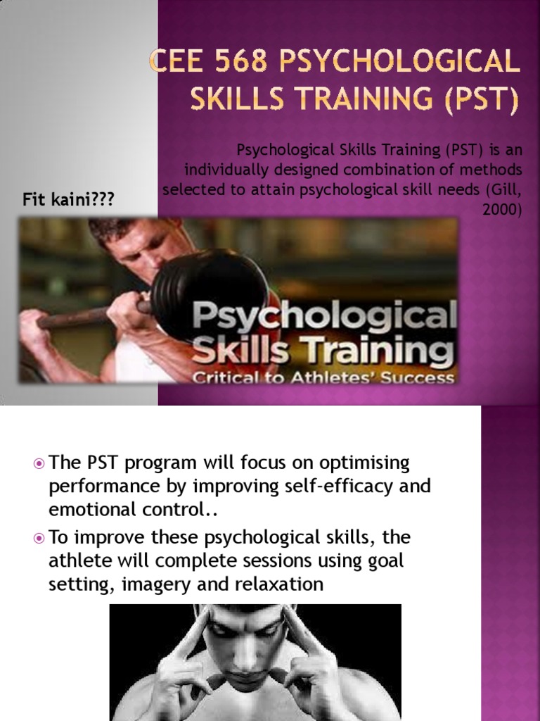 Psychological Skills Training (PST) | PDF | Goal | Emotions