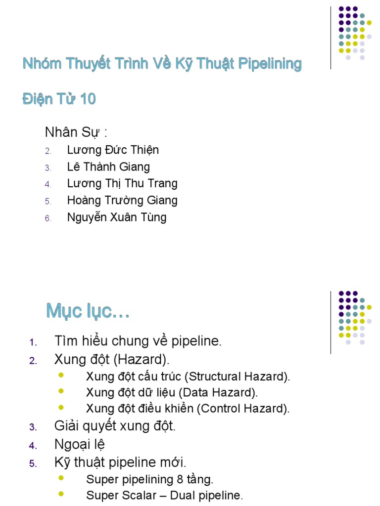 Cac Ky Thuat Pipeline | PDF