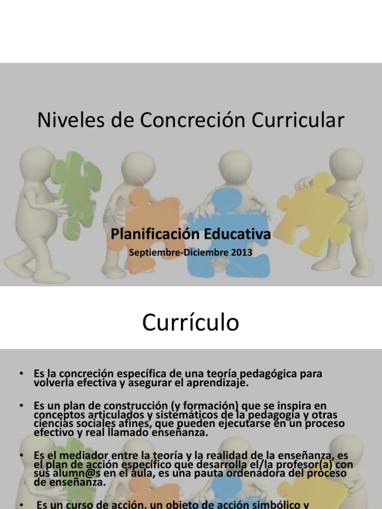 Niveles de Concrecion Curricular | PDF | Plan de estudios | Maestros
