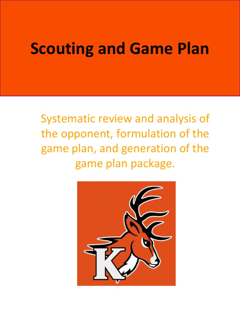Scouting and Game Plan | PDF | Sports Rules And Regulations | National ...