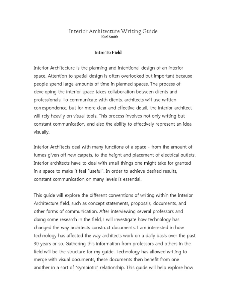 Writing in Architecture | Download Free PDF | Architect | Design