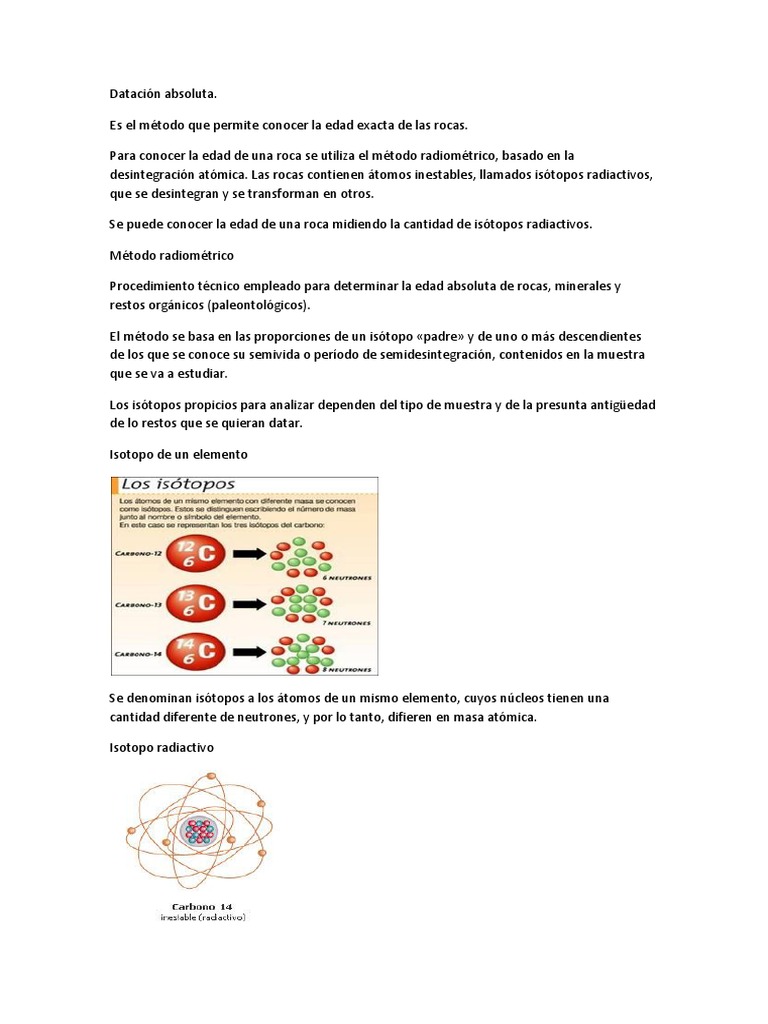 Como Calcular La Edad Absoluta Datando - manualdiodes
