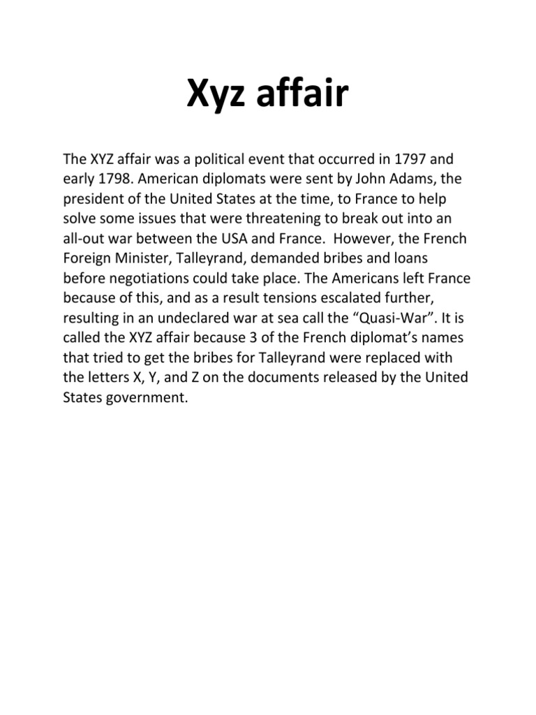 Xyz Affair | PDF