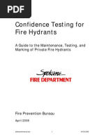 Hydrant Flow and Pressure Testing Guide | PDF | Flow Measurement | Pressure