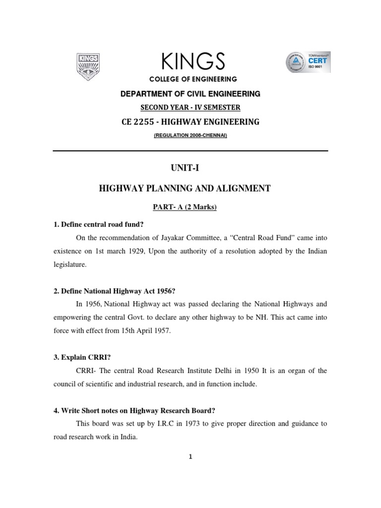 Geometric Design Considerations for Highway Engineering | PDF | Road ...