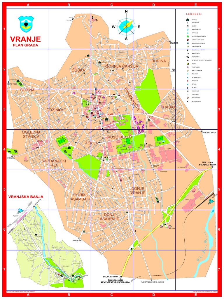Mapa Vranja | PDF